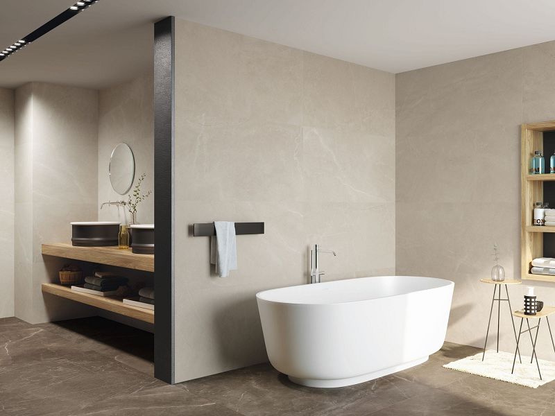 Baldocer Bayona Ivory: Edles 120x120 Marmor-Feinsteinzeug